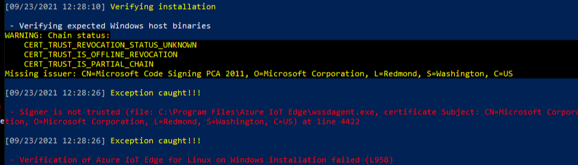 Problem with verifying Windows host binaries · Issue #79 · Azure/iotedge-eflow · GitHub