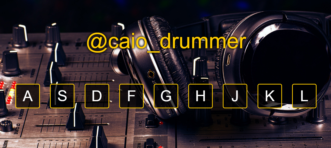 GitHub - caiofaabio/drumKit: Projeto em JavaScript que utiliza alguns recursos para treino, como ...