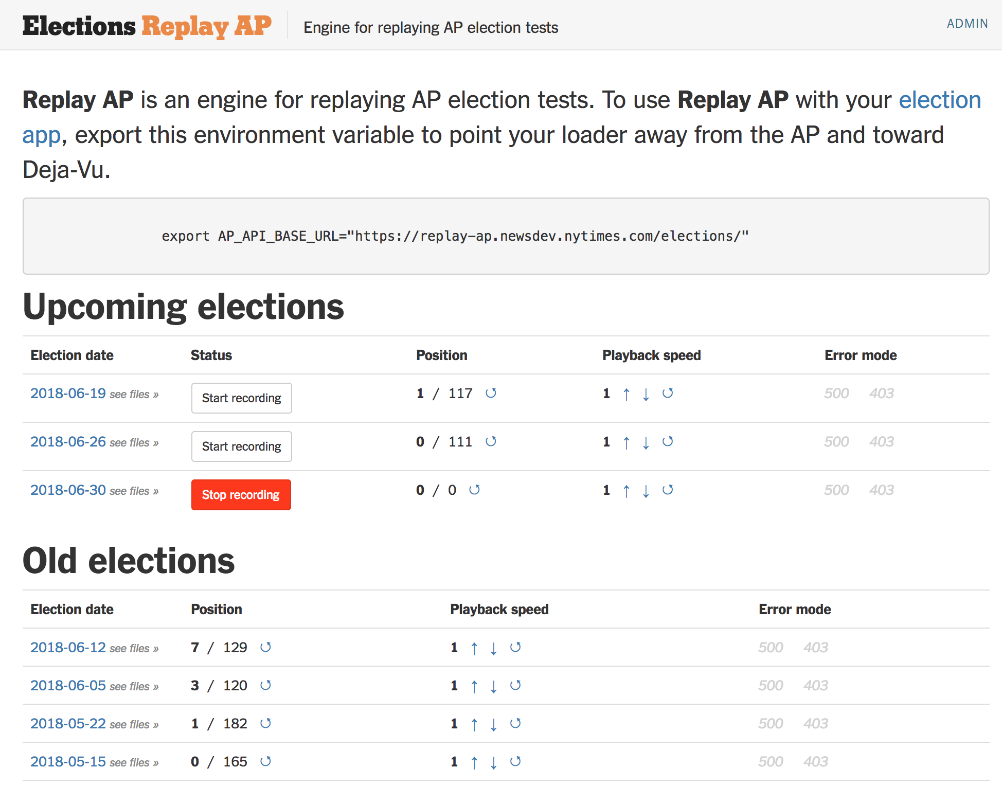 GitHub - newsdev/replay-ap: An UPDATED, RE-NAMED engine for recording, storing, and replaying ...