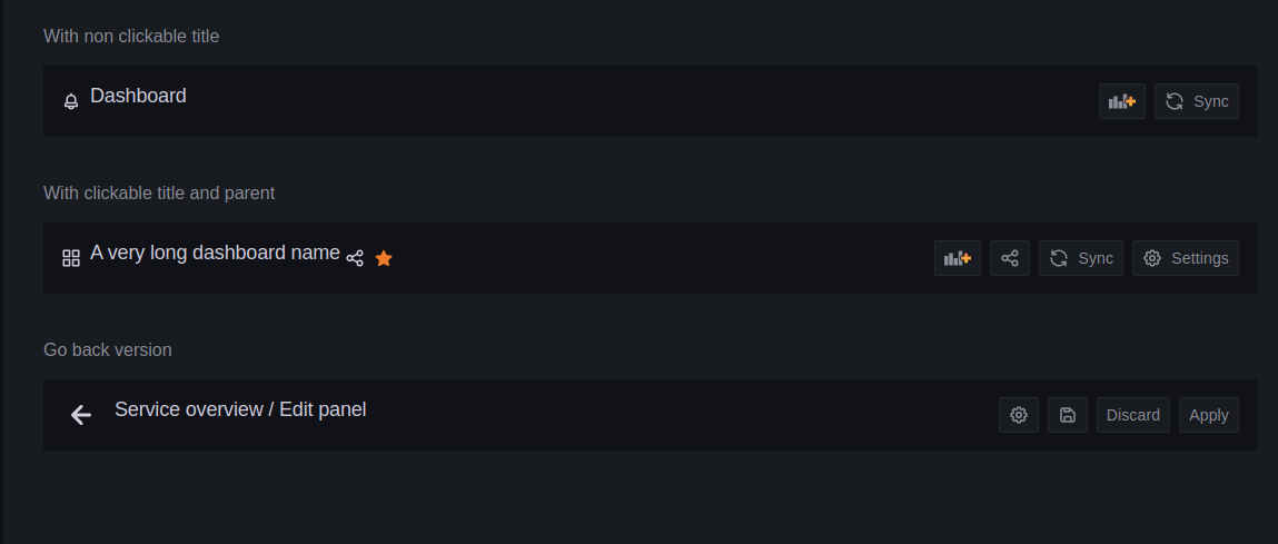 PageToolbar: Alignment of page title broken in v8.1+ · Issue #39559 · grafana/grafana · GitHub