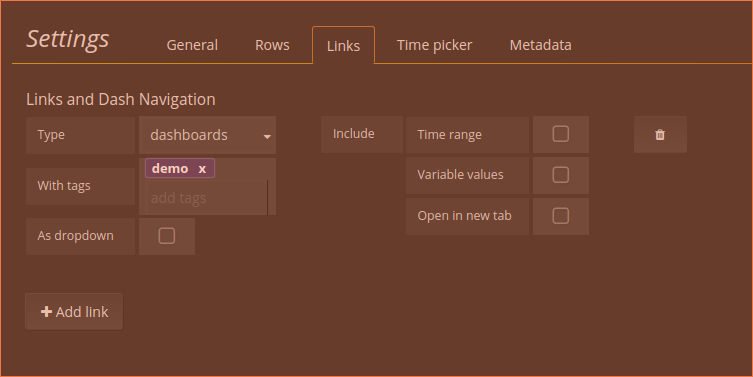 [Bug]: UX issue with dashboard links after adding tag · Issue #9737 · grafana/grafana · GitHub