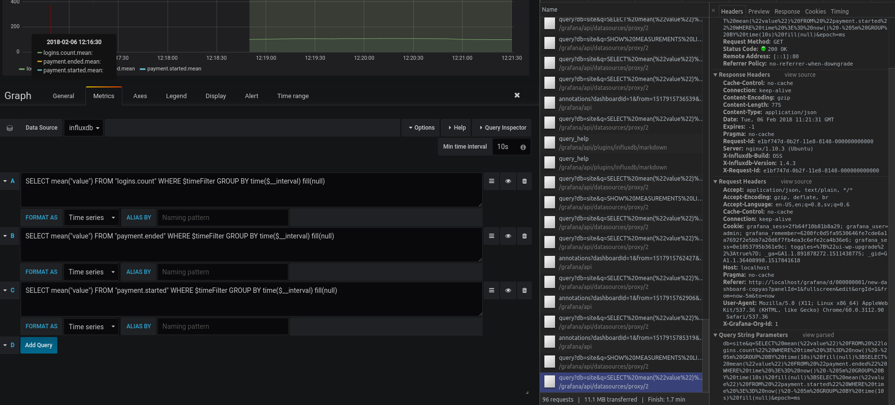 Multiple Queries Influxdb · Issue 10790 · Grafanagrafana · Github