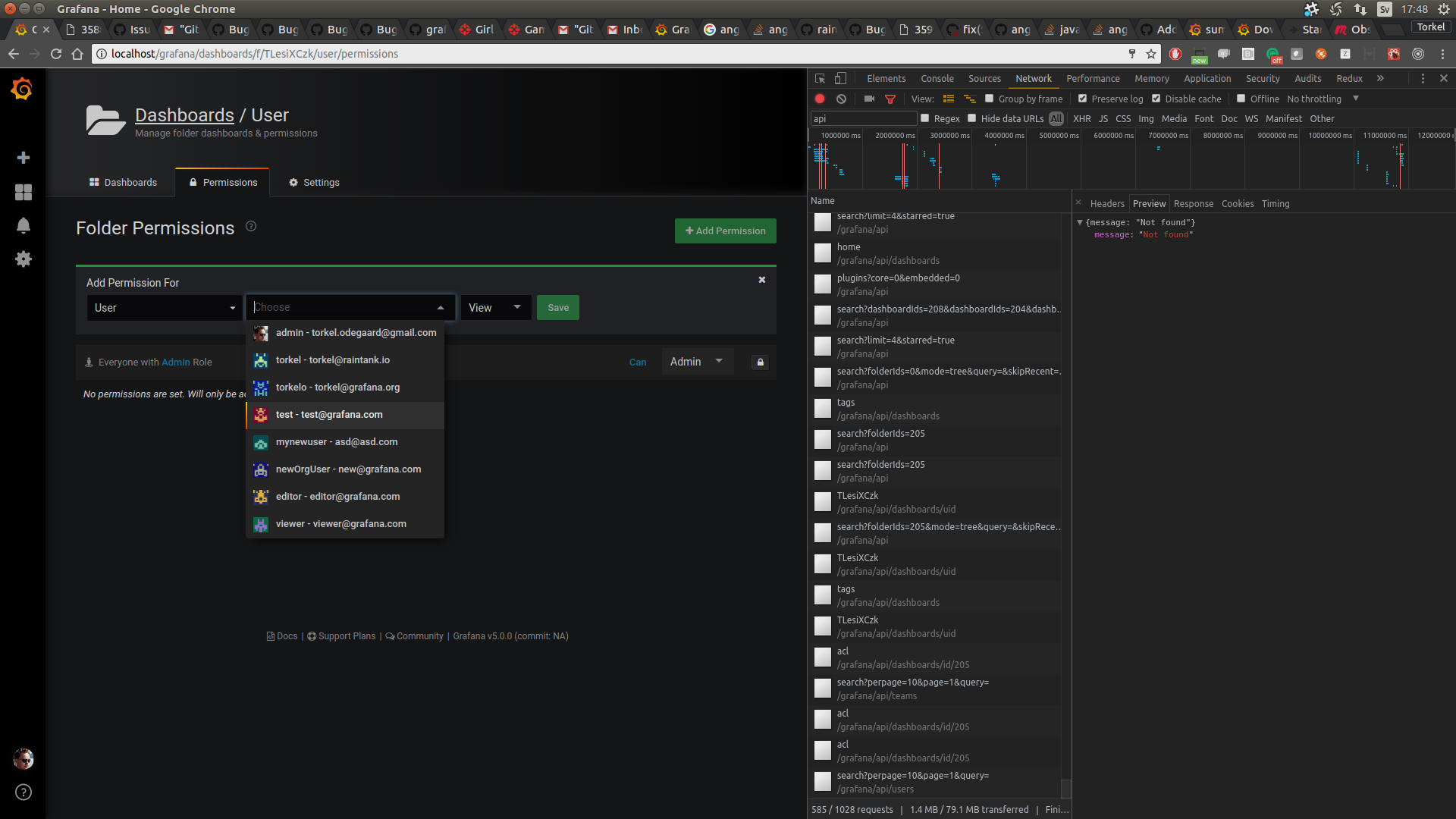 Bug (v5.0-beta1) User picker on permission page shows users from other orgs · Issue #10824 ...