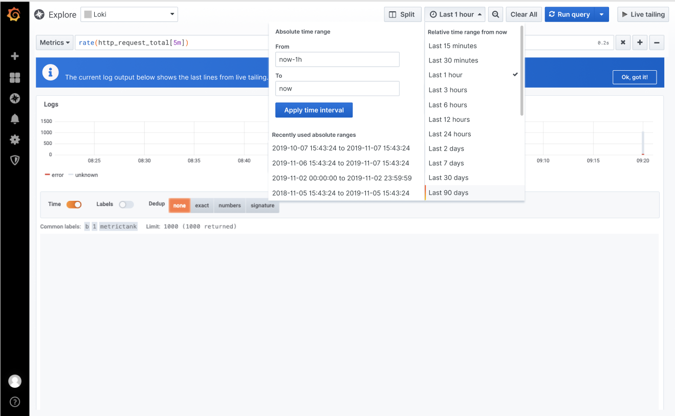 Time Picker Improvements · Issue #17802 · grafana/grafana · GitHub