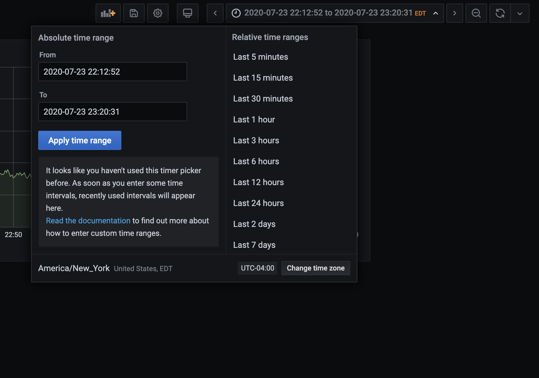 TimePicker: Position of timepicker dropdown is off for absolute time ranges · Issue #26569 ...