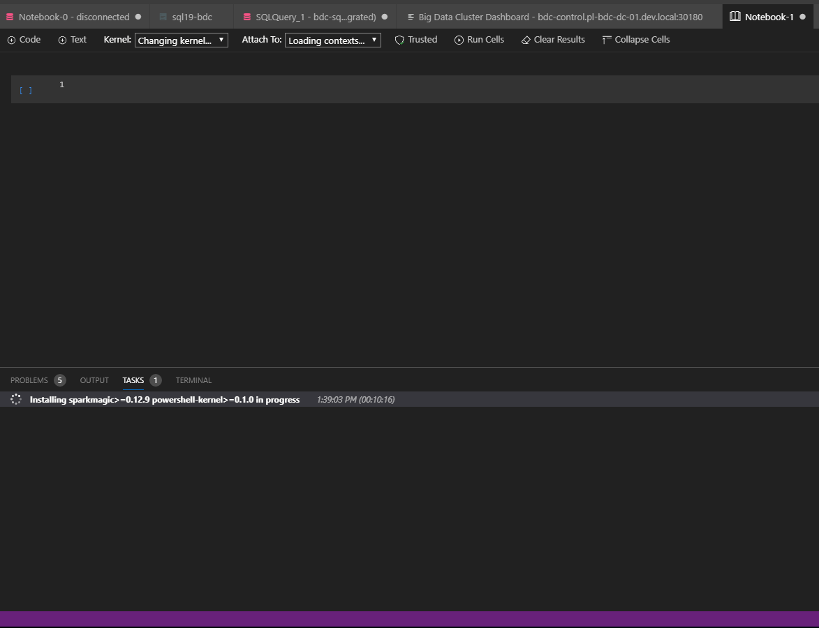 First-time pyspark kernel dependencies install just hangs on a domain joined machine · Issue ...