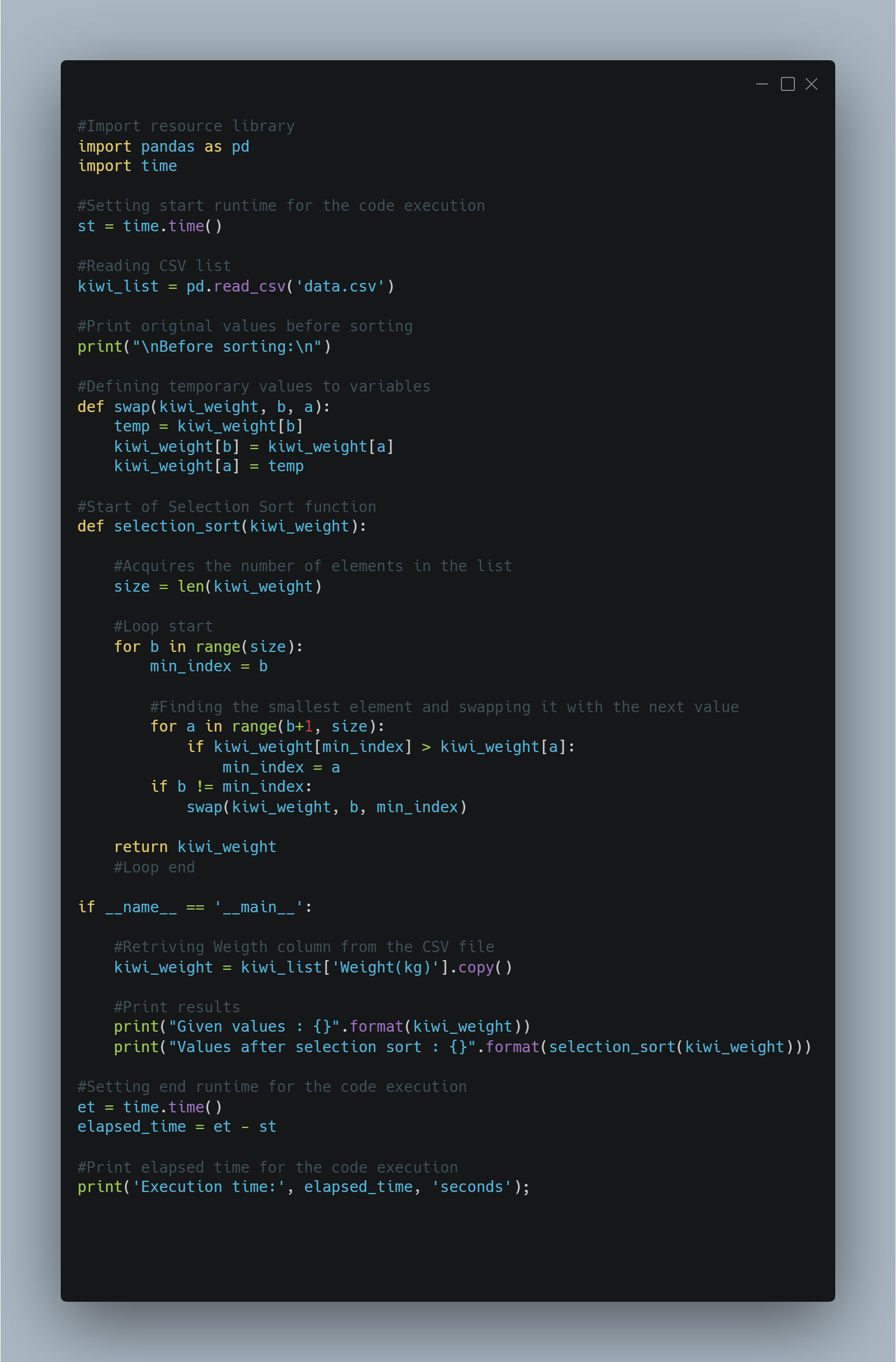 GitHub - davidrozwod/kiwi_sort: Methods of sorting the weight of kiwis from a CSV file