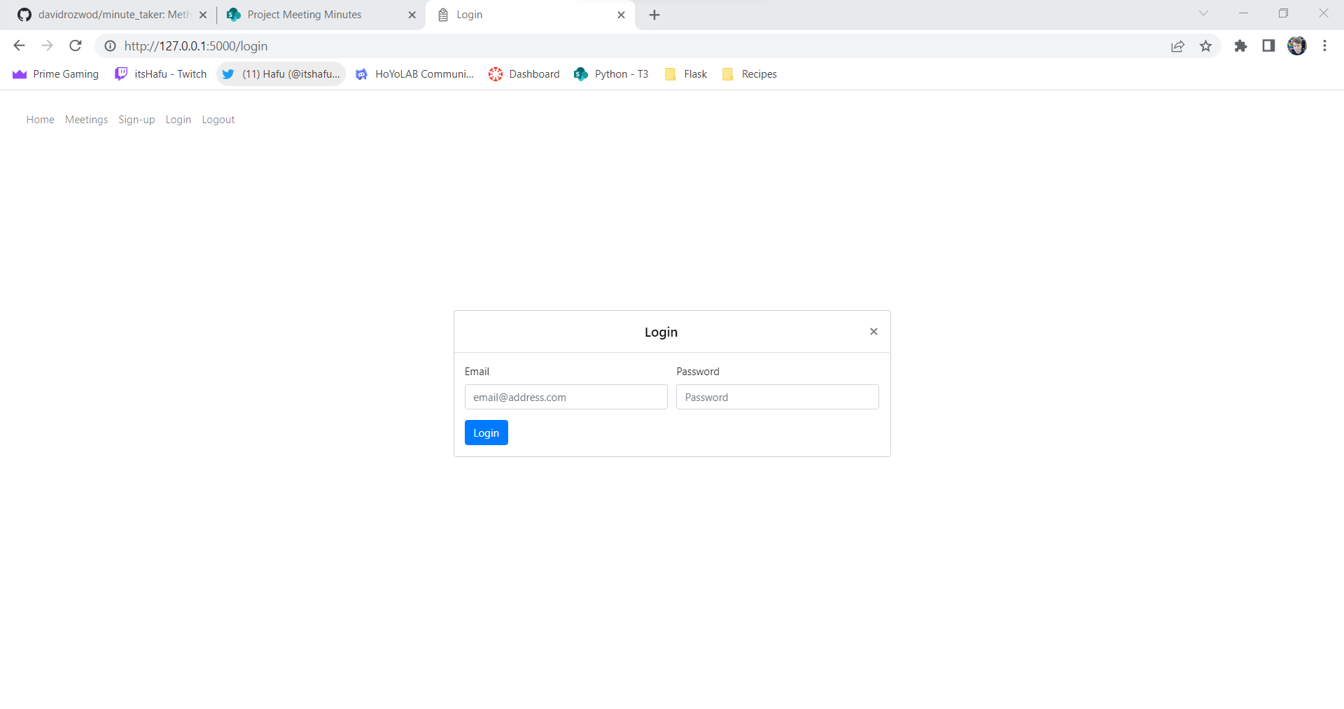 GitHub - davidrozwod/minute_taker: Methods for submitting and deleting data to/from a database ...