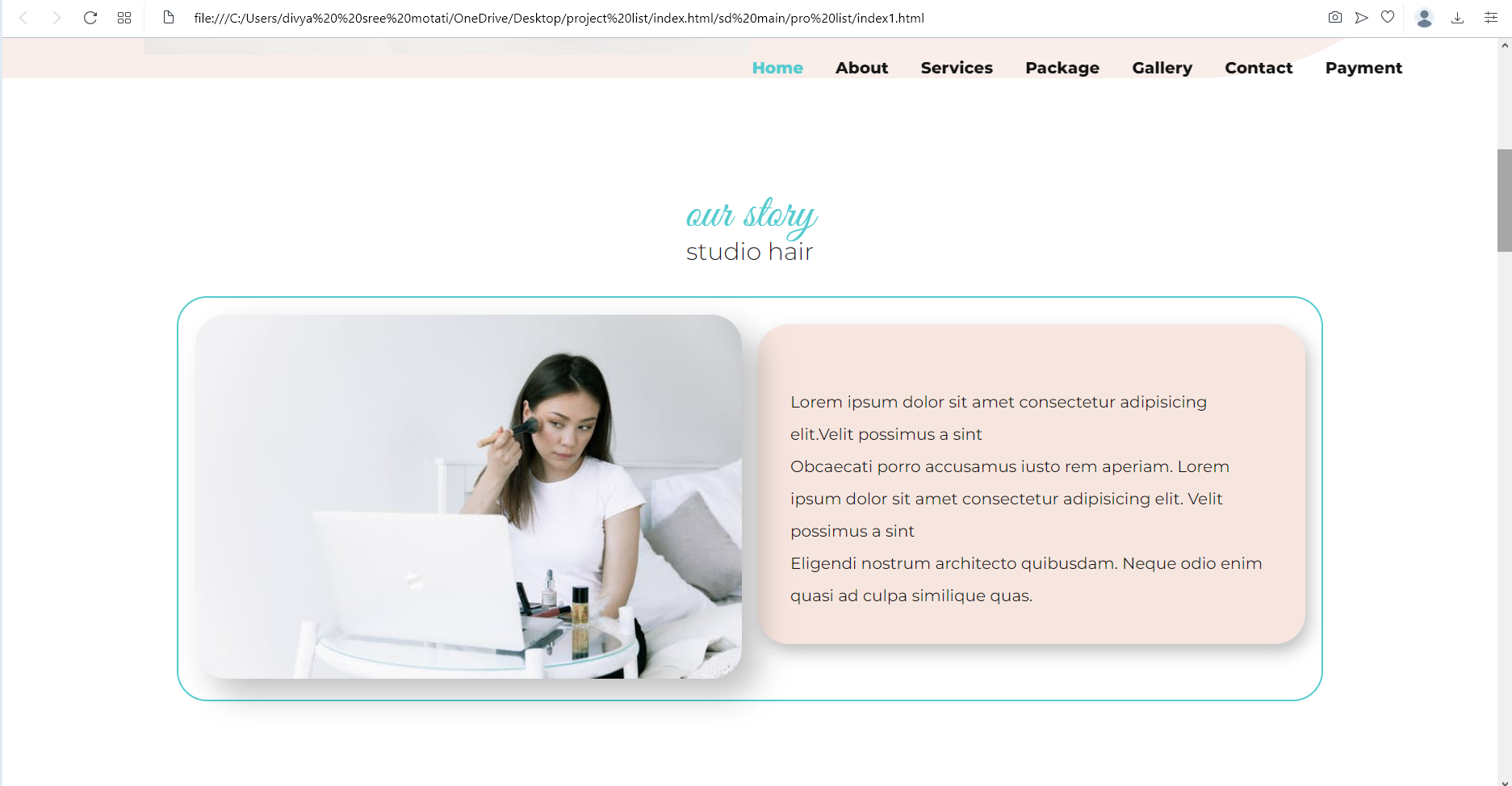 GitHub - divysree01/online-saloon-website