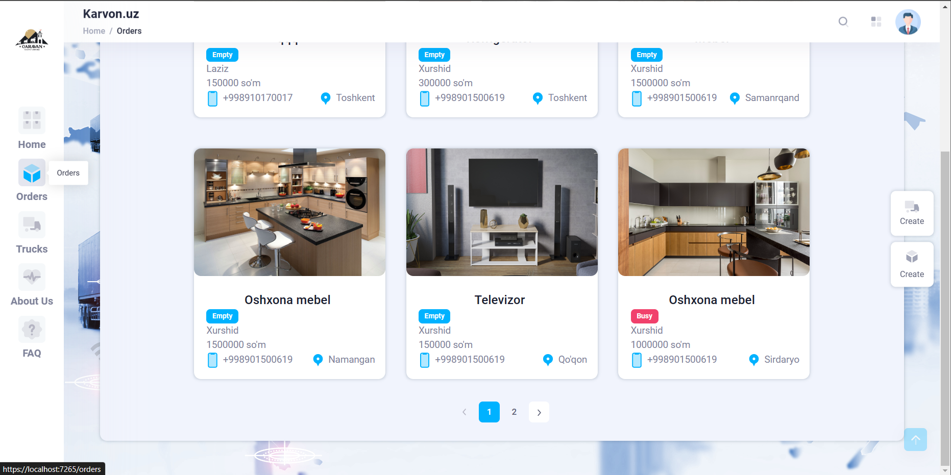 GitHub - ZubayrGofforov/Caravan-web: Caravan logistic website in this website oriented to people ...