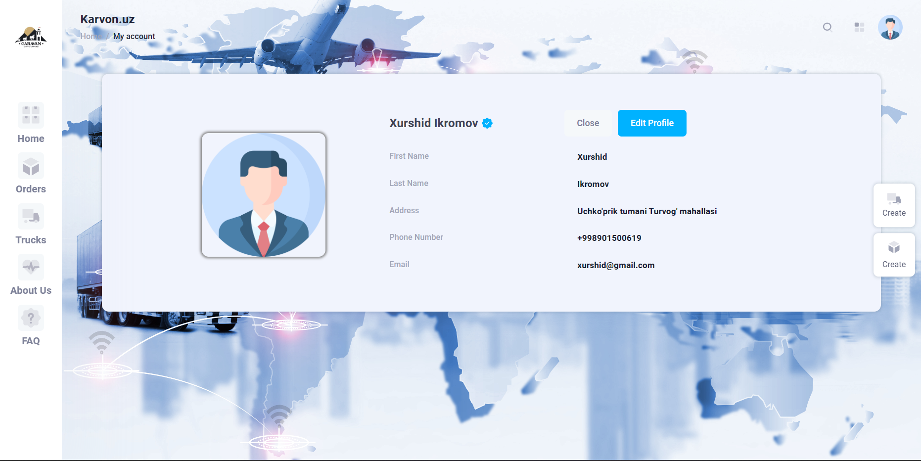 GitHub - ZubayrGofforov/Caravan-web: Caravan logistic website in this website oriented to people ...