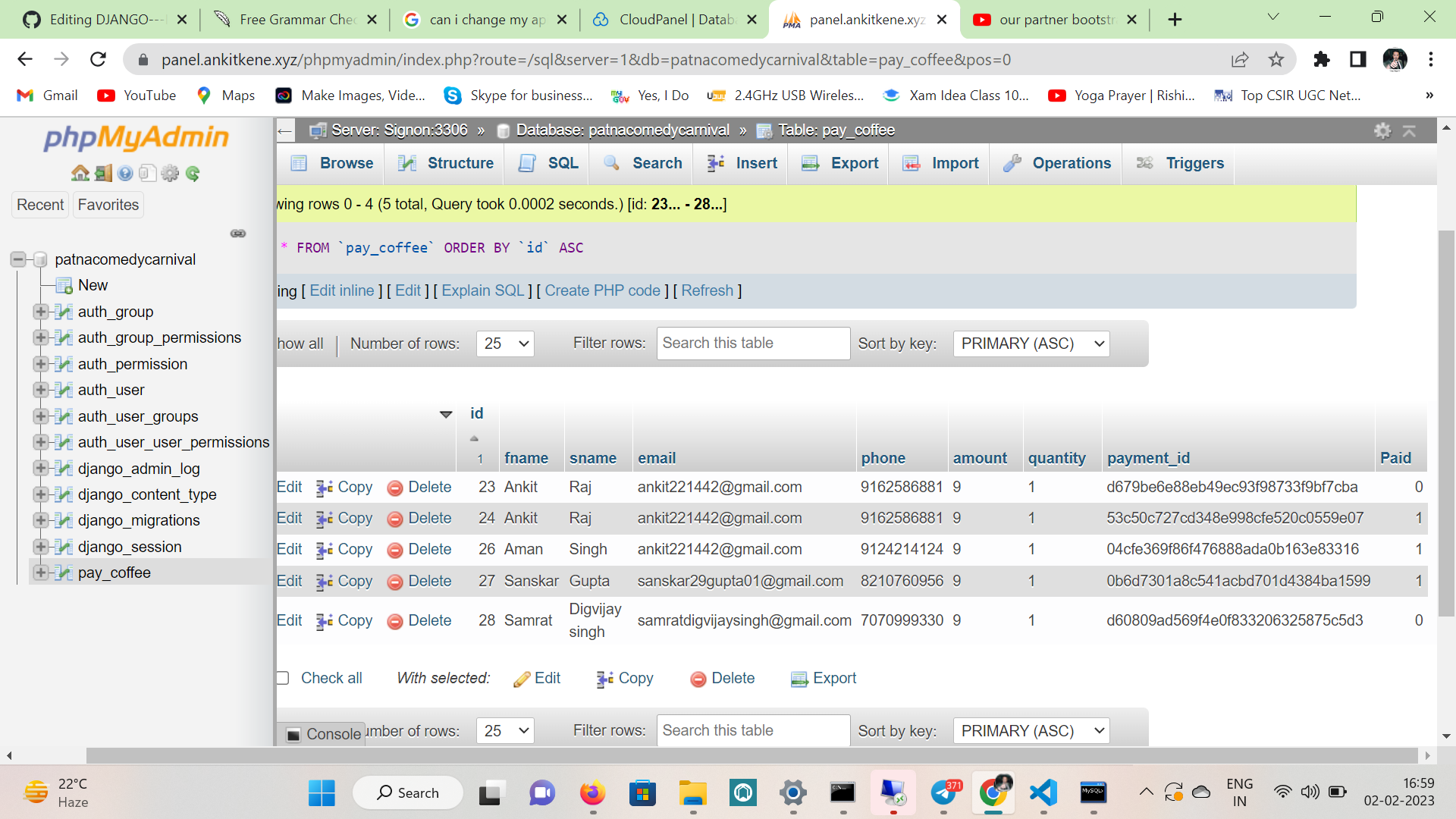 Github Marvelousankitdjango Instamojo Payment Integration With Mysql Database I Created A
