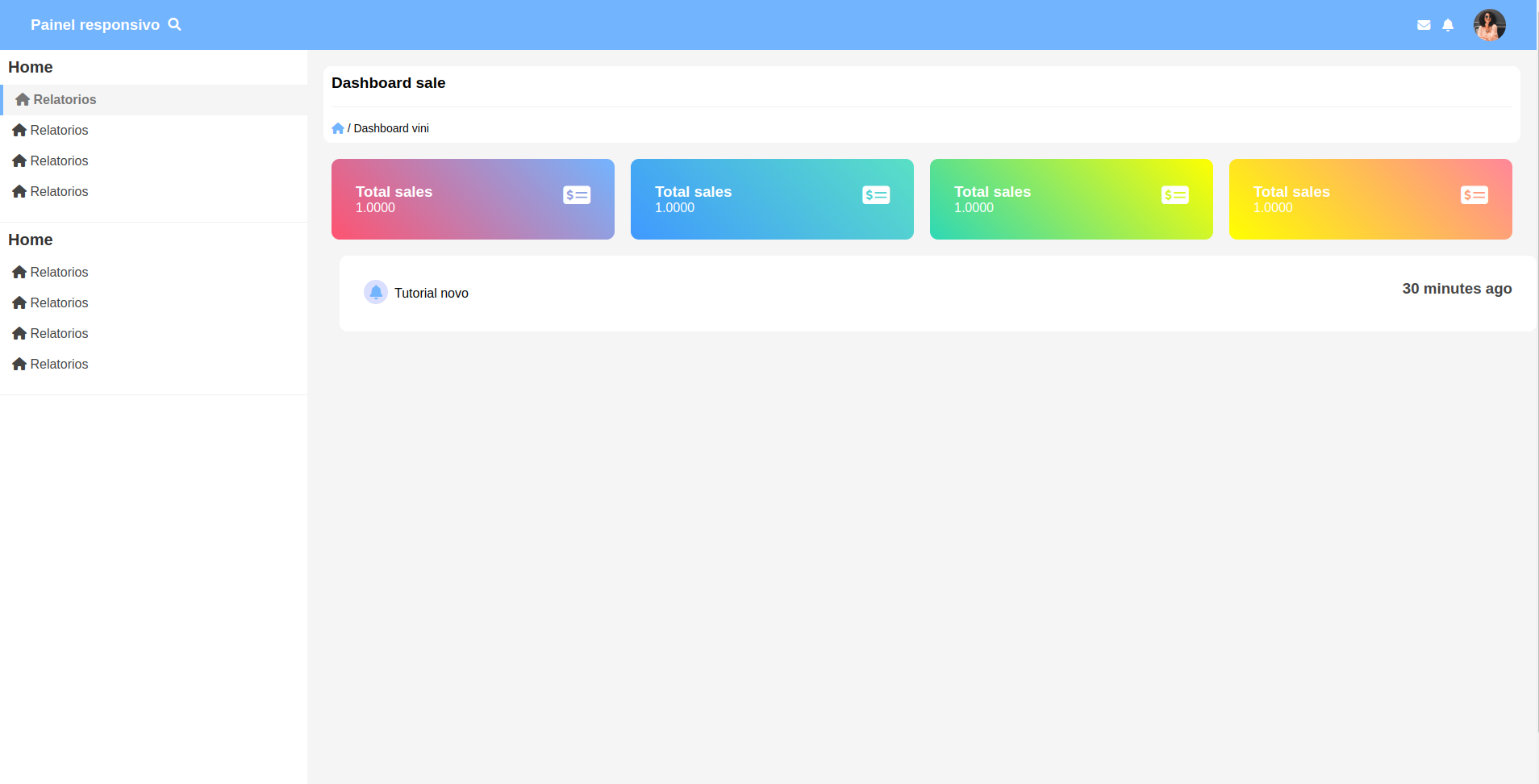 GitHub - VinNissu/Visual_Painel-de-controle-responsivo: Um painel de ...