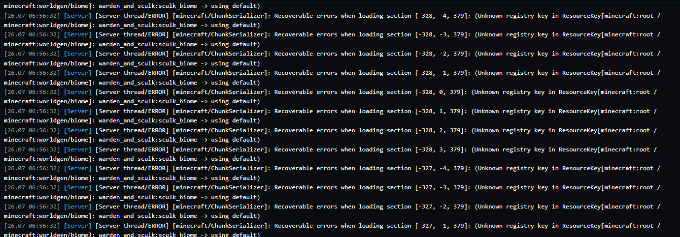 warden and sculk biome wont load · Issue #578 · LunaPixelStudios/Better-MC · GitHub