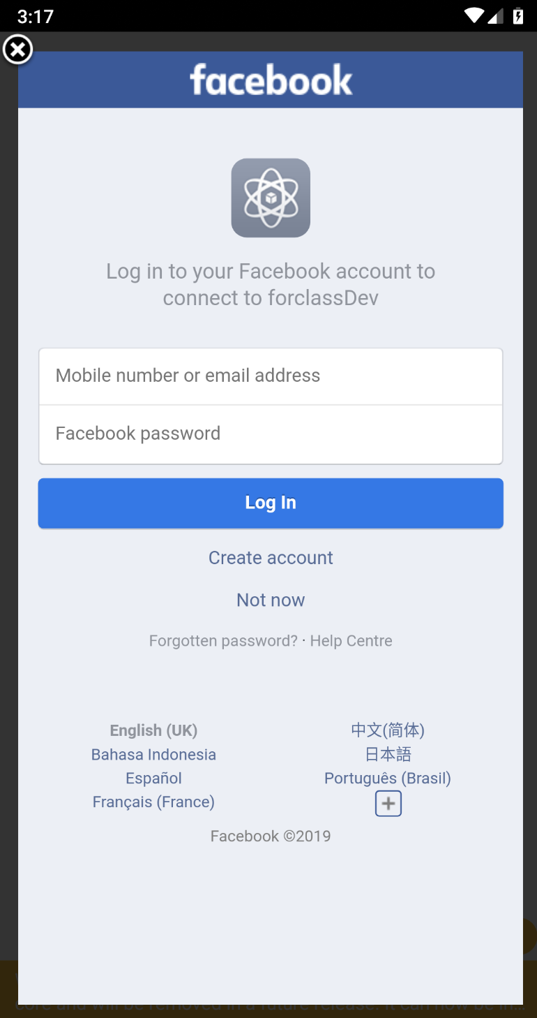 GitHub - EasonWang01/ReactNative-FBLogin-Example: React-Native-FBLogin-Example