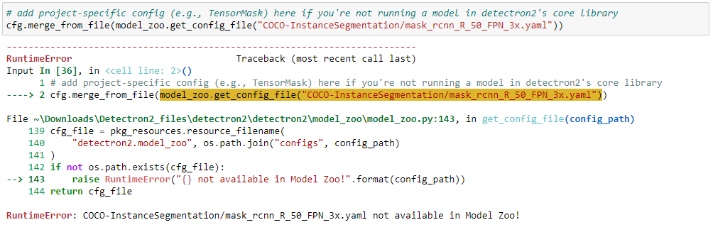 Unable to get the pickel file from yaml file · Issue #4490 · facebookresearch/detectron2 · GitHub