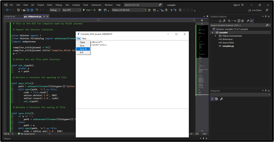 GitHub - ritikjaiswal31/Compiler_Design: This is a Compiler Designed in Python Programming Language.