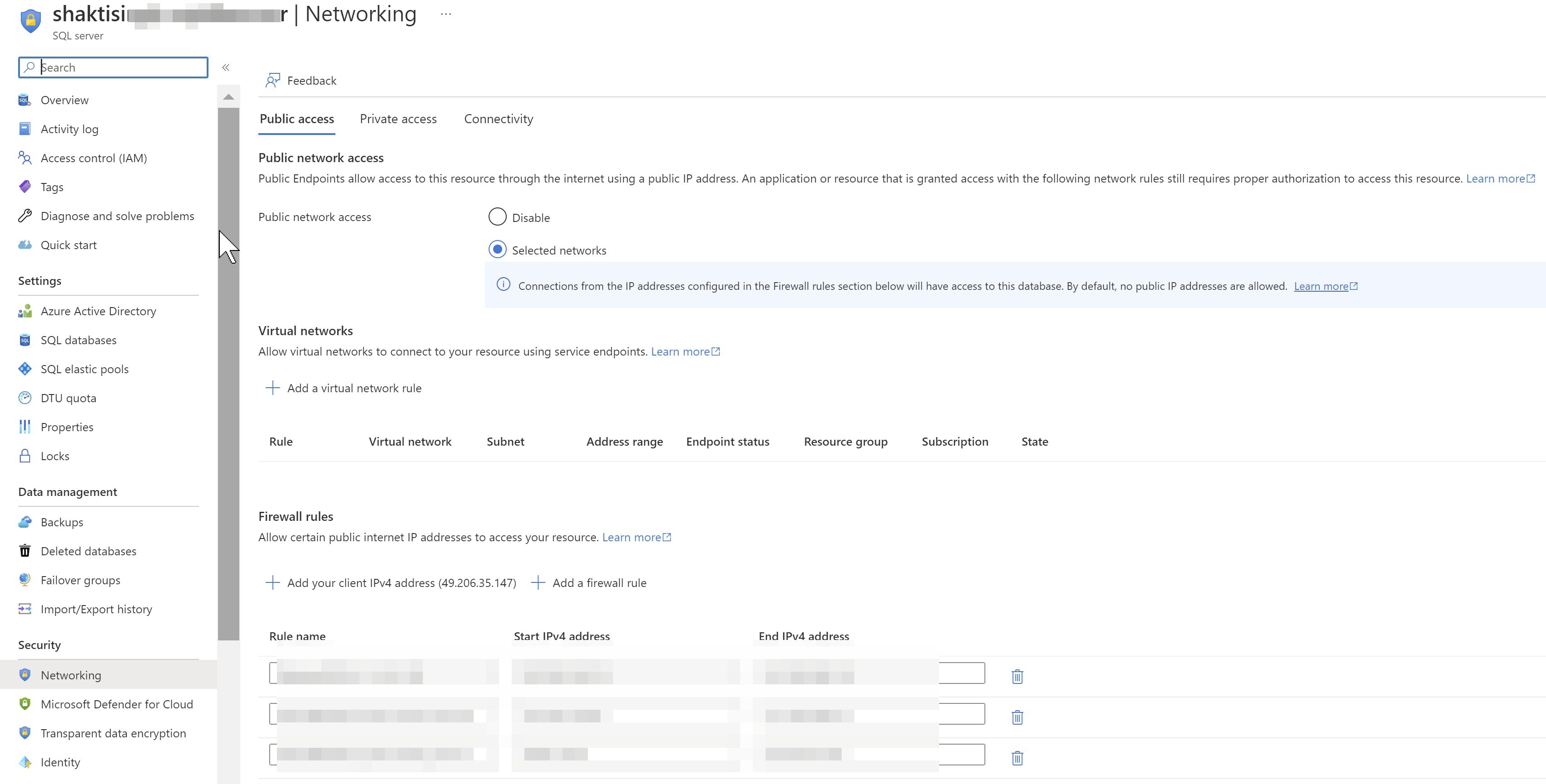 SQL Database Firewall settings page still valid · Issue #100711 · MicrosoftDocs/azure-docs · GitHub