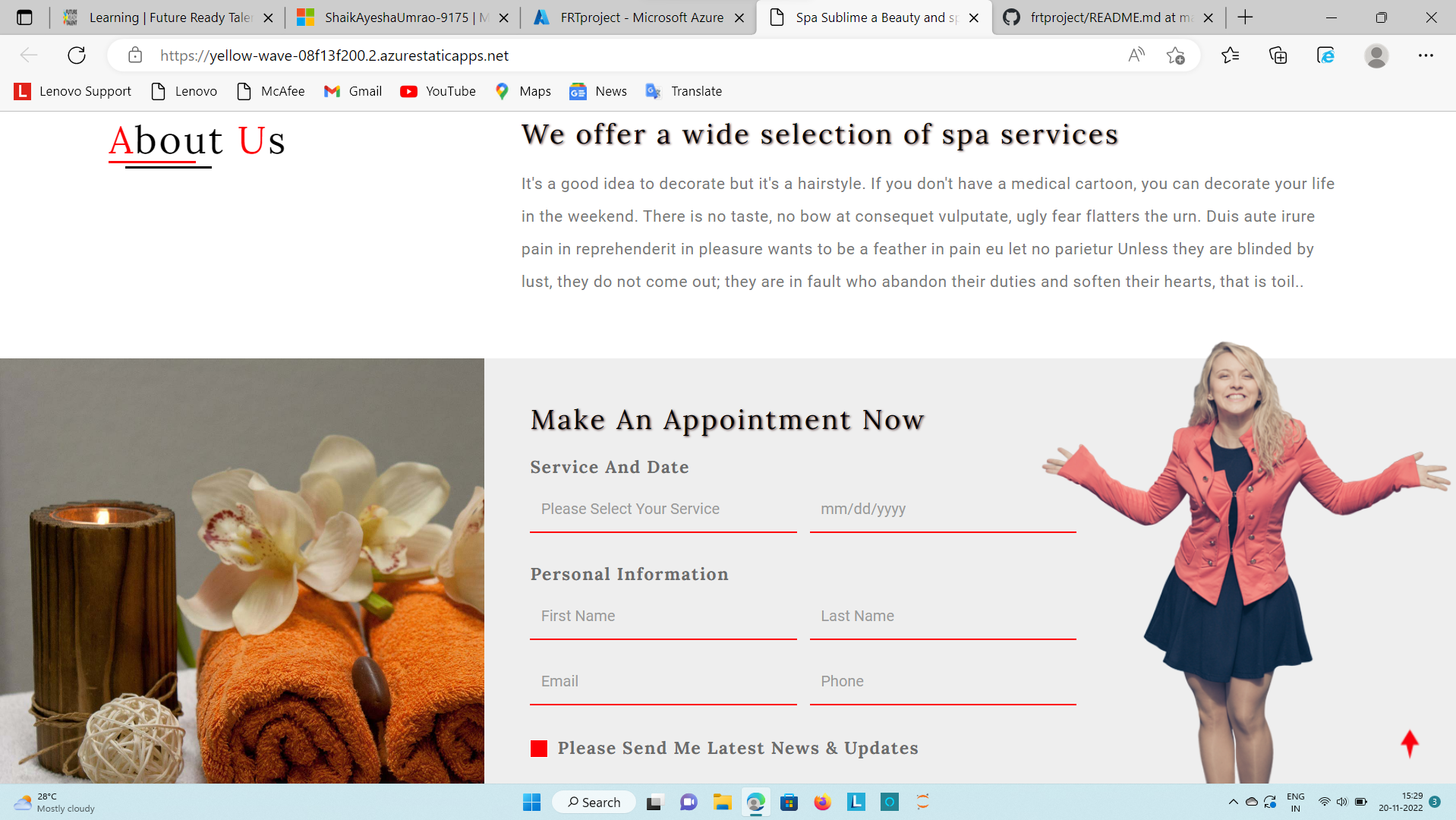 GitHub - ayeshaumraoshaik/frtproject