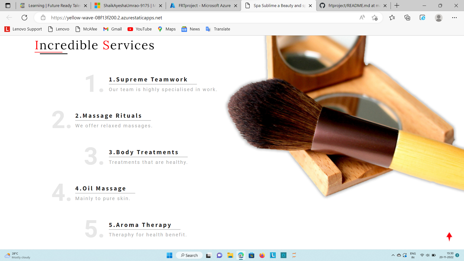 GitHub - ayeshaumraoshaik/frtproject