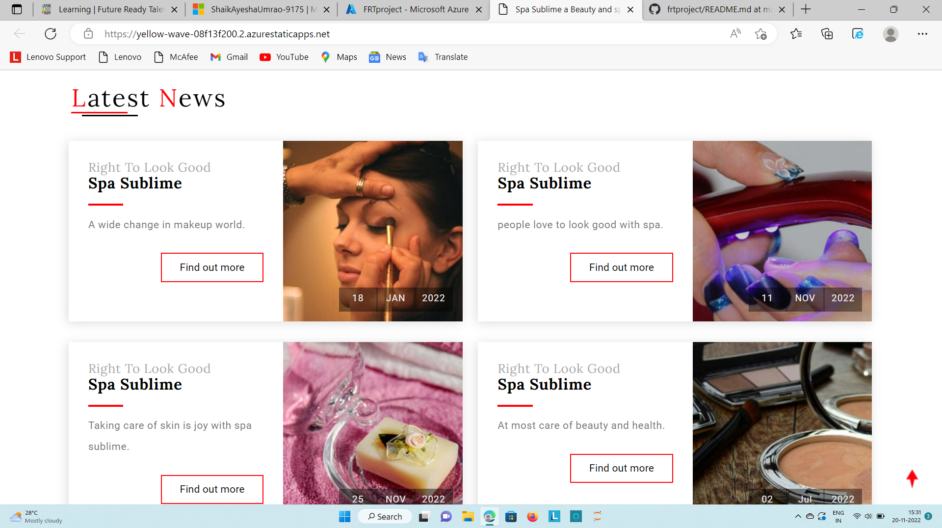 GitHub - ayeshaumraoshaik/frtproject