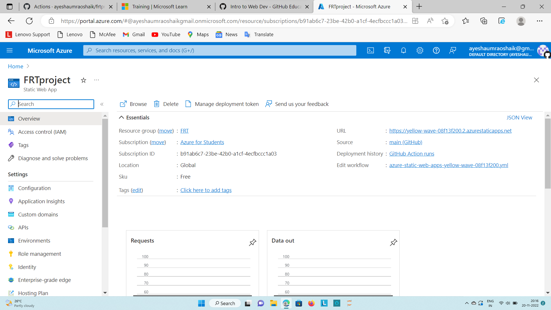GitHub - ayeshaumraoshaik/frtproject