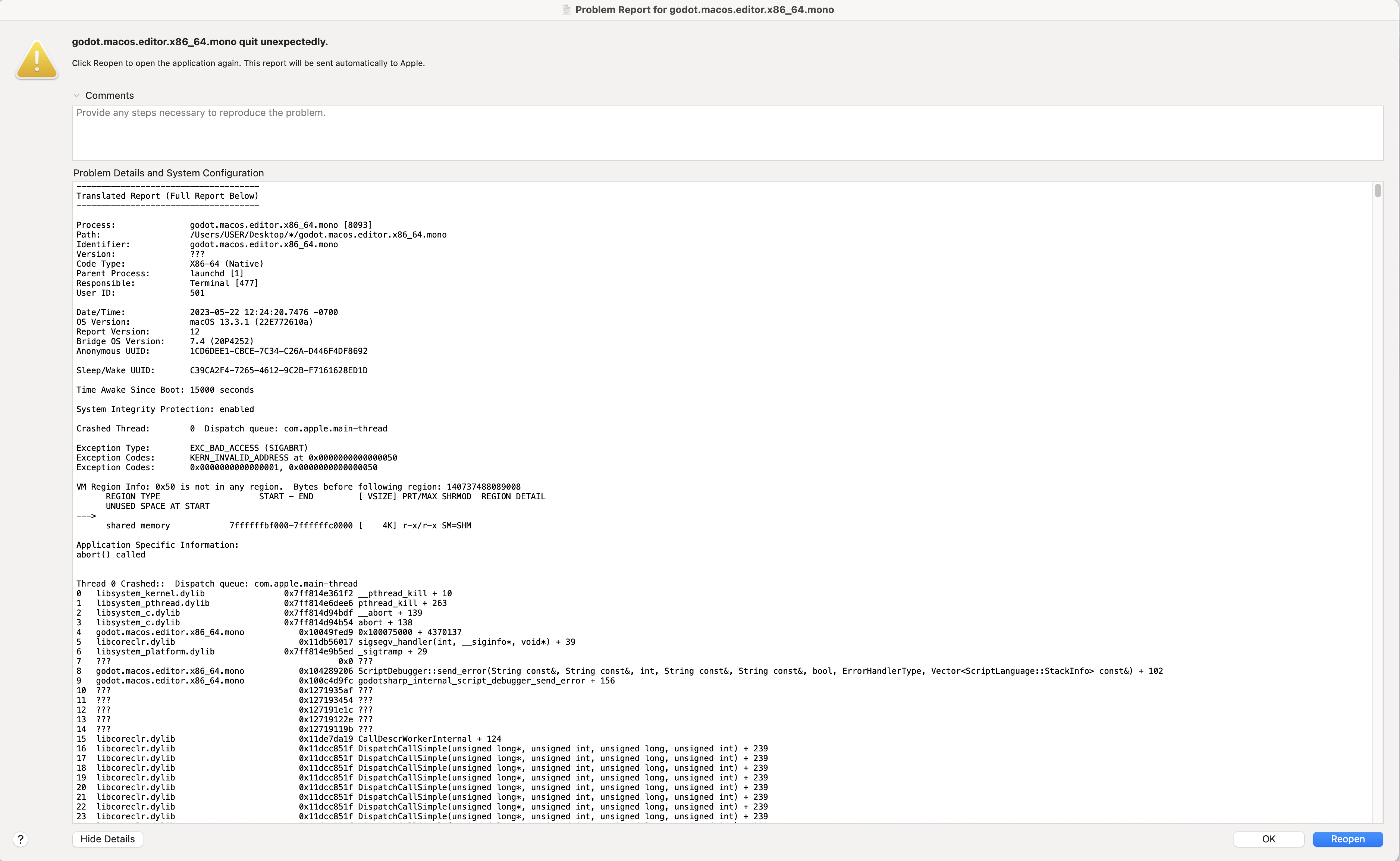 Editor crashes when replacing built C# dlls · Issue #77370 · godotengine/godot · GitHub