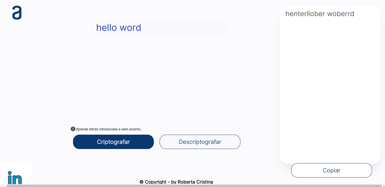 GitHub - euroberta/Desafio-Alura: Challenge ONE Sprint 01: Construa um decodificador de texto ...