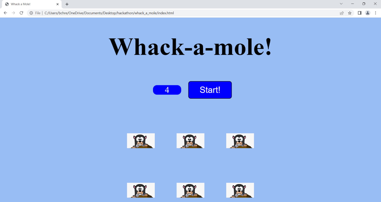 GitHub - DhanaSree999/2110030444_Hackathon_Whack-A-Mole: 2023-hackathon Project