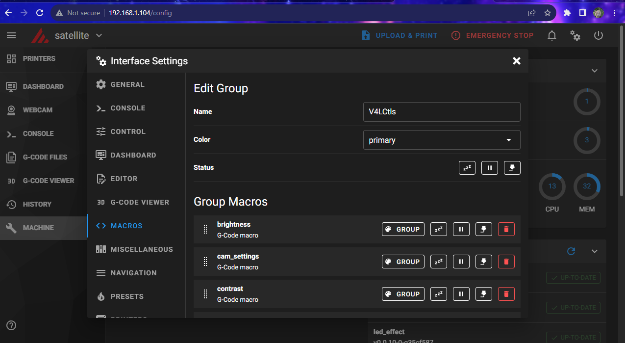 GitHub - DaVinci-10/v4l2-ctrl-macros-for-Klipper: V4L Camera controls Focus, PTZ, etc macros for ...