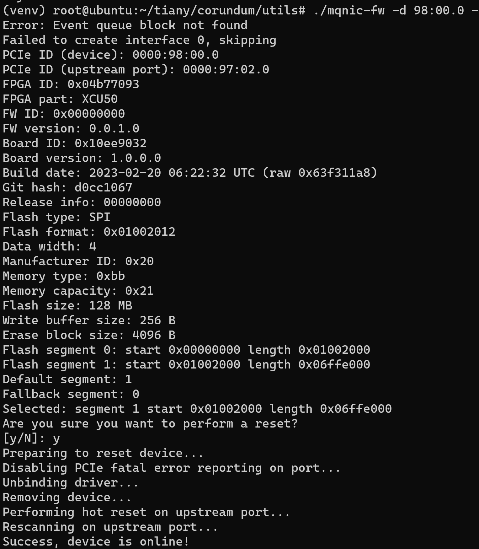 Error Fw Id Block Not Found After Programmed · Corundum Corundum · Discussion 148 · Github 