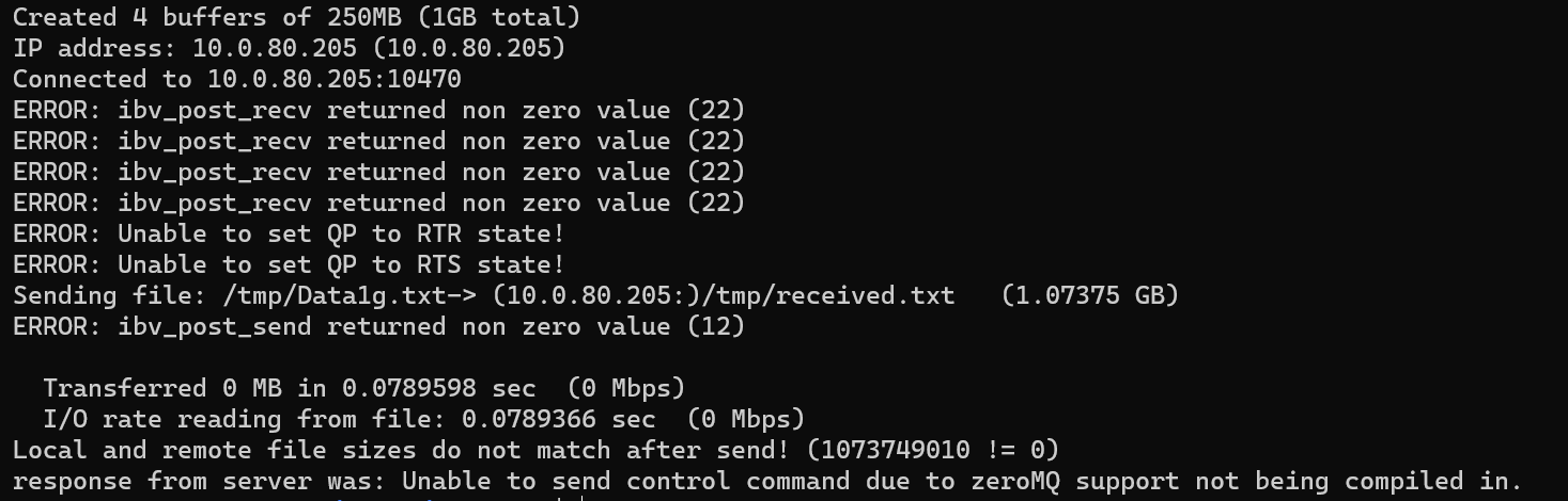 zeroMQ support not being compiled in · Issue #6 · JeffersonLab/hdrdmacp · GitHub