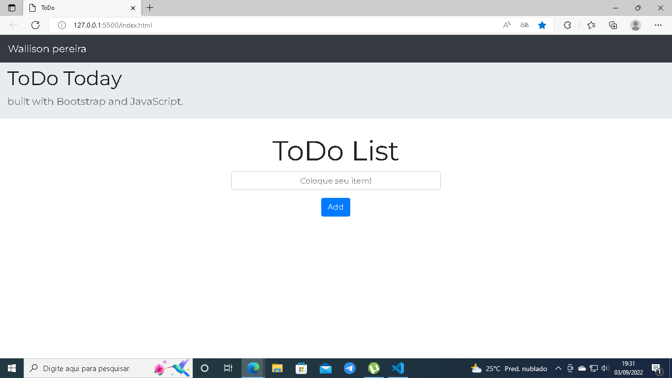 GitHub - WallisonPereiraOfc/Crud_Js