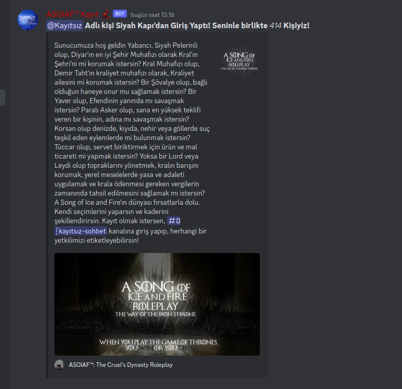 GitHub - TitanLion72/asoiaf-roleplay-bots: ASOIAF Roleplay sunucuna yaptığım botların örnekleri ...