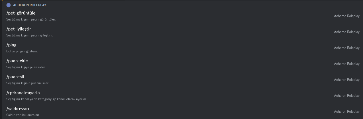 GitHub - TitanLion72/acheron-roleplay-bots-v14.12.1: Acherion roleplay sunucusunun bot örnekleri