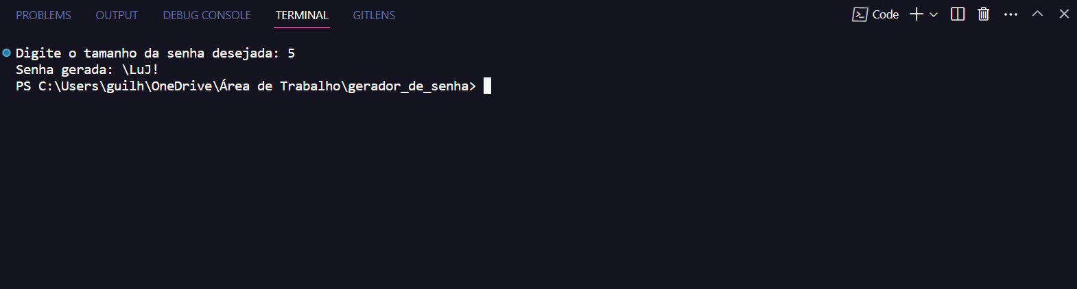 GitHub - Guilherme-de-Melo-Werneck/Gerador_senha: Desenvolvi um projeto em Python que consiste ...