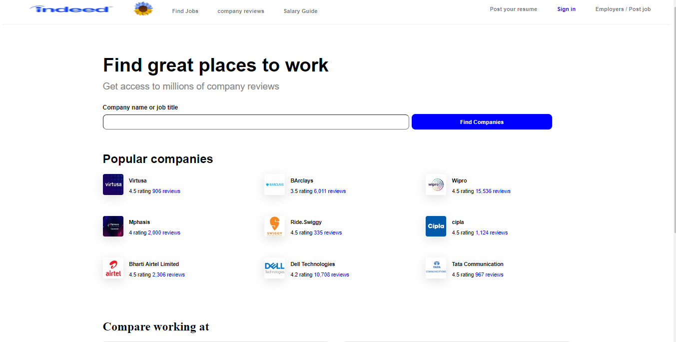 GitHub - sumitbadri2000/Indeed-clone: Indeed is an American worldwide employment website for job ...
