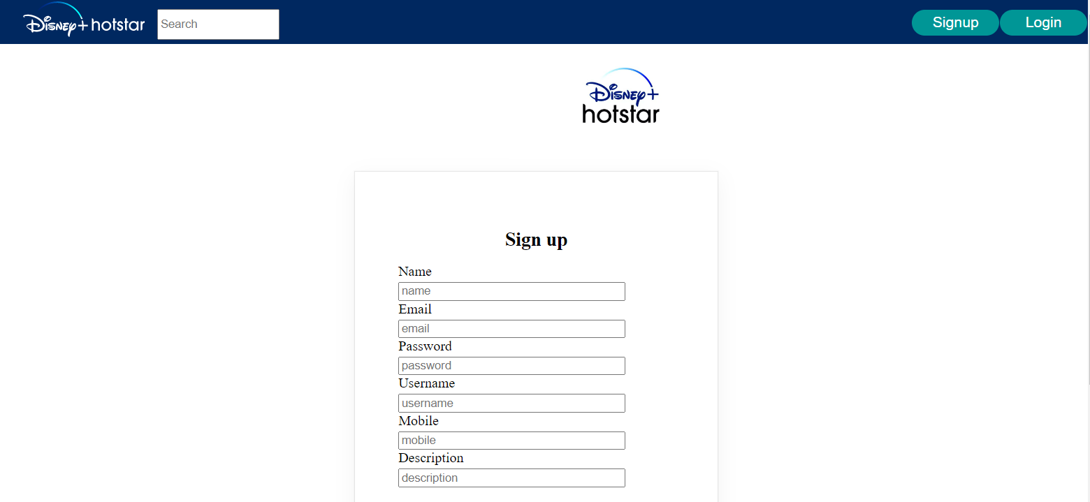 Github Sadichchha1998hotstar Clone Hotstar Clone Script Is A Powerful On Demand Platform