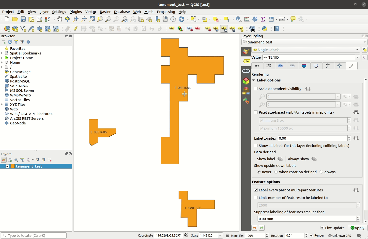 Multipart Labelling Stops Working With Custom Label Placement · Issue 48740 · Qgisqgis · Github
