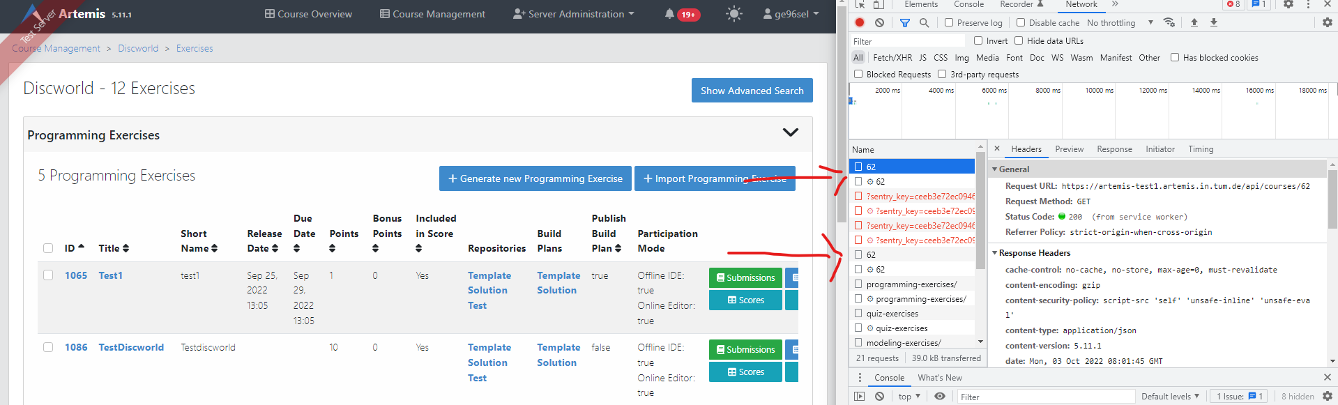 Two Get Calls Sent To Fetch Course When Navigating To Course Management Pages · Issue 5701