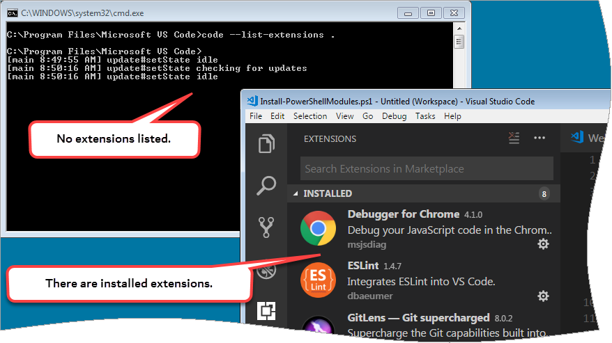 VS Code Extension Management via CLI Silently Fails for Non-Elevated ...