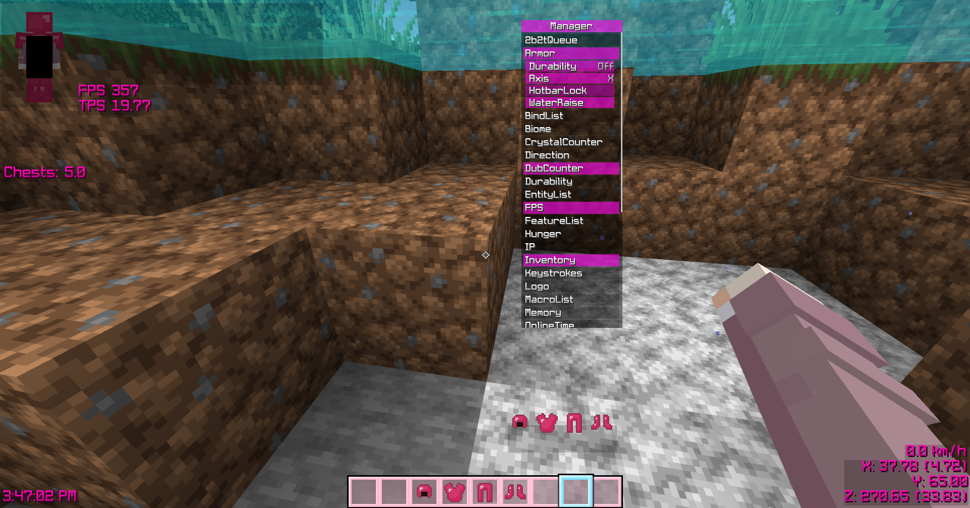 [BUG] Hotbar lock on armor does not align to creative mode hotbar ...