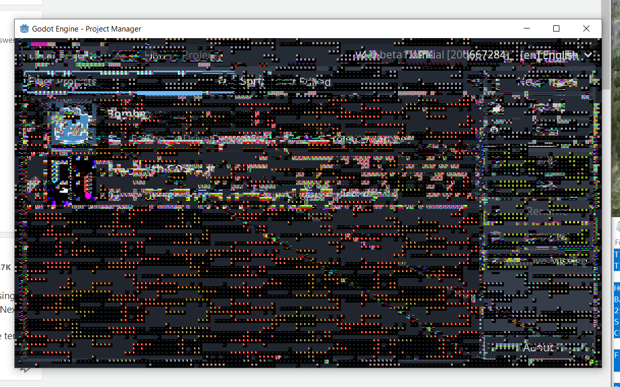 Project Manager presented random noise rather than 'Local Projects' (Image Attached) · Issue ...