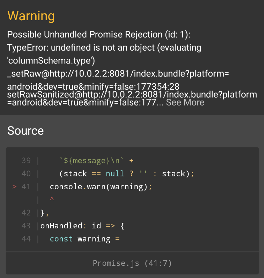 Can't seem to update an object, get promise rejection · Issue #953 · Nozbe/WatermelonDB · GitHub