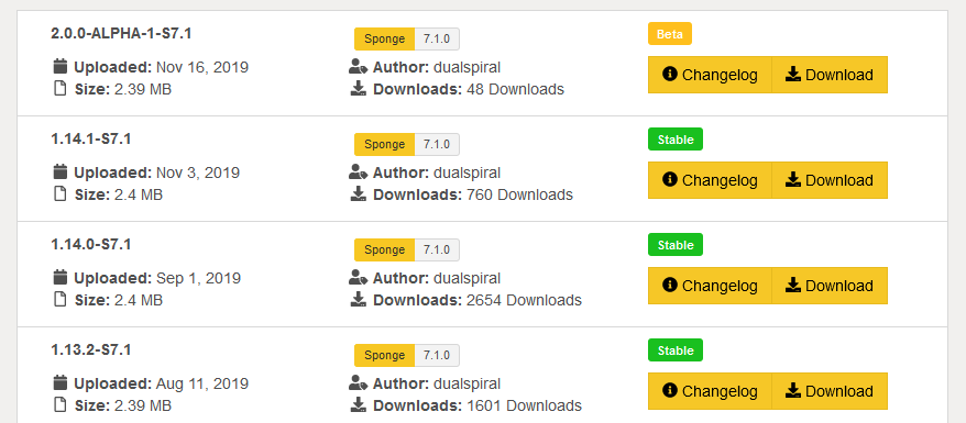 Bring back the download button · Issue #911 · SpongePowered/Ore · GitHub