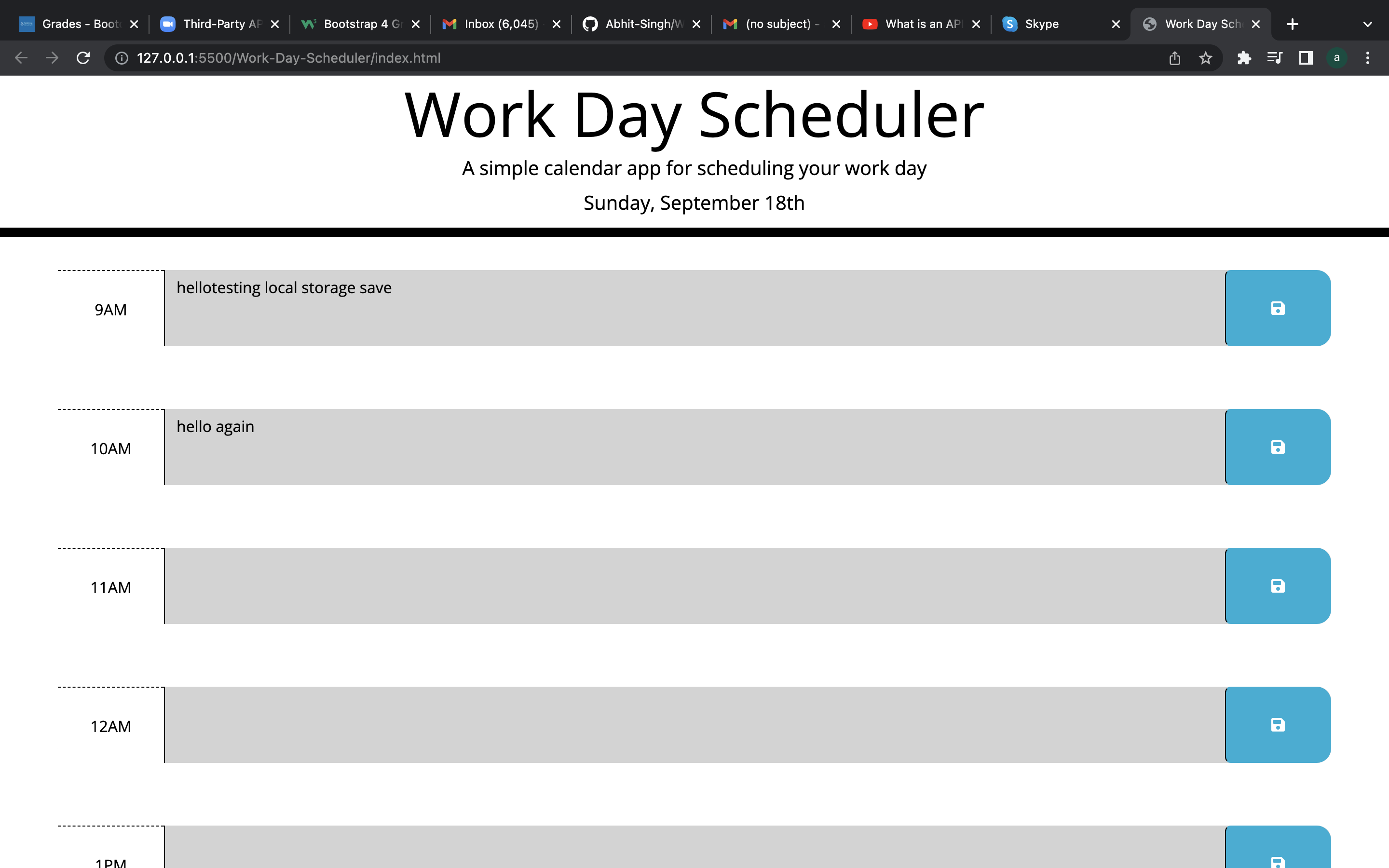 GitHub - Abhit-Singh/Work-Day-Scheduler