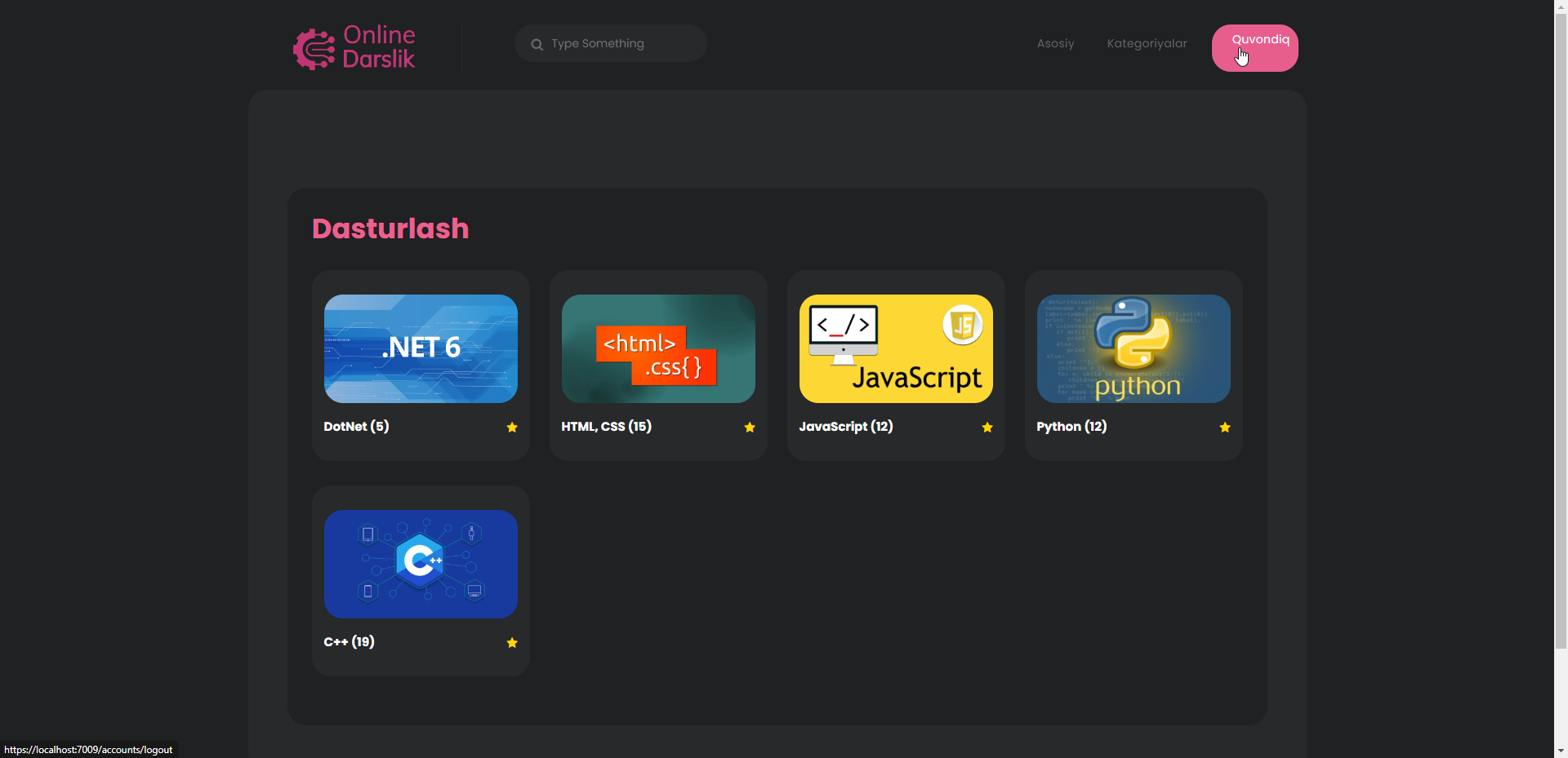 GitHub - JumaboyevQuvondiq/free-courses: This project is built in .net MVC. The main purpose of ...