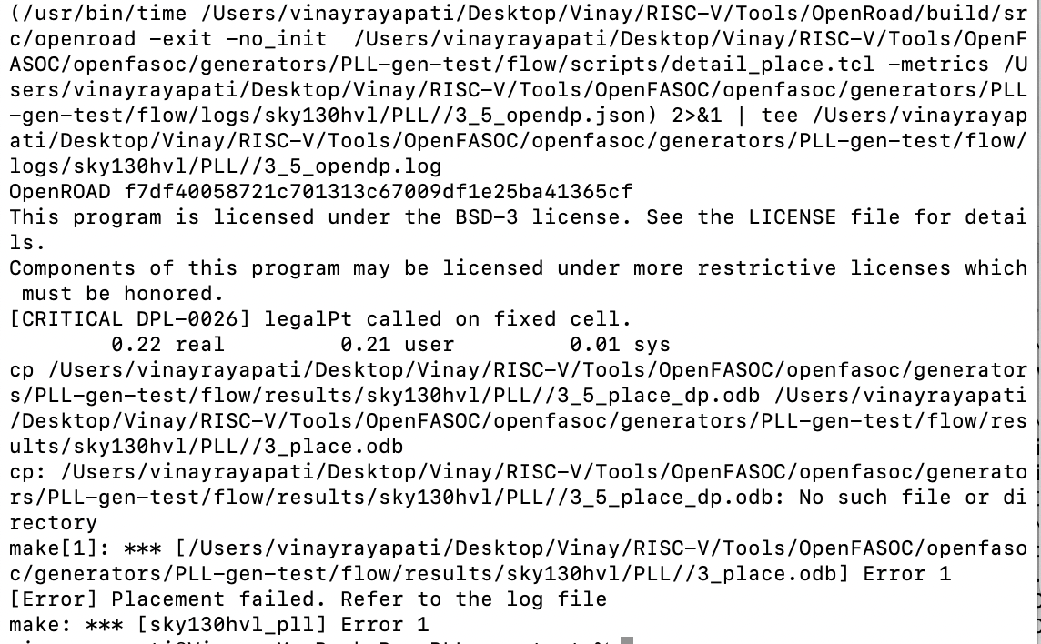 Error In Detail Placement · Issue 2564 · The Openroad Project Openroad · Github