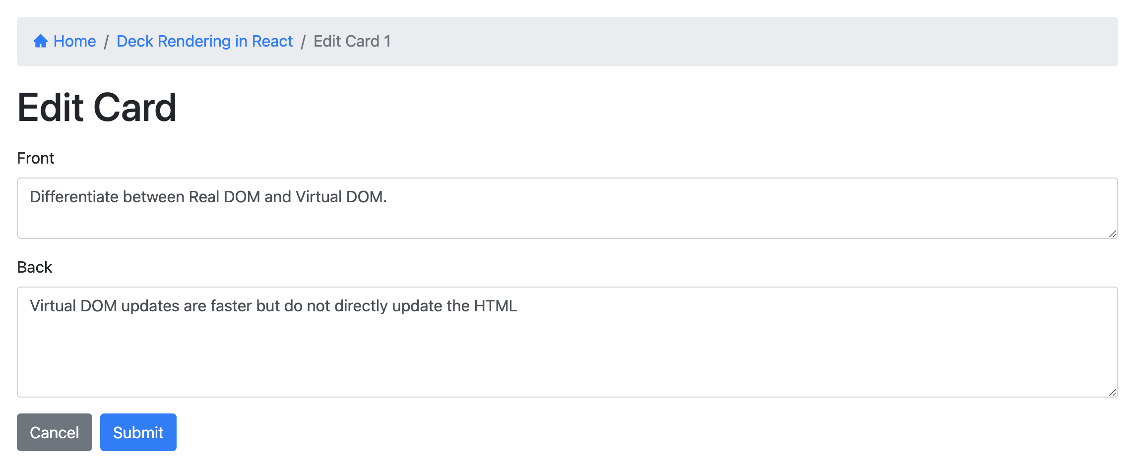 GitHub - sephinejo/Flashcards-app-project
