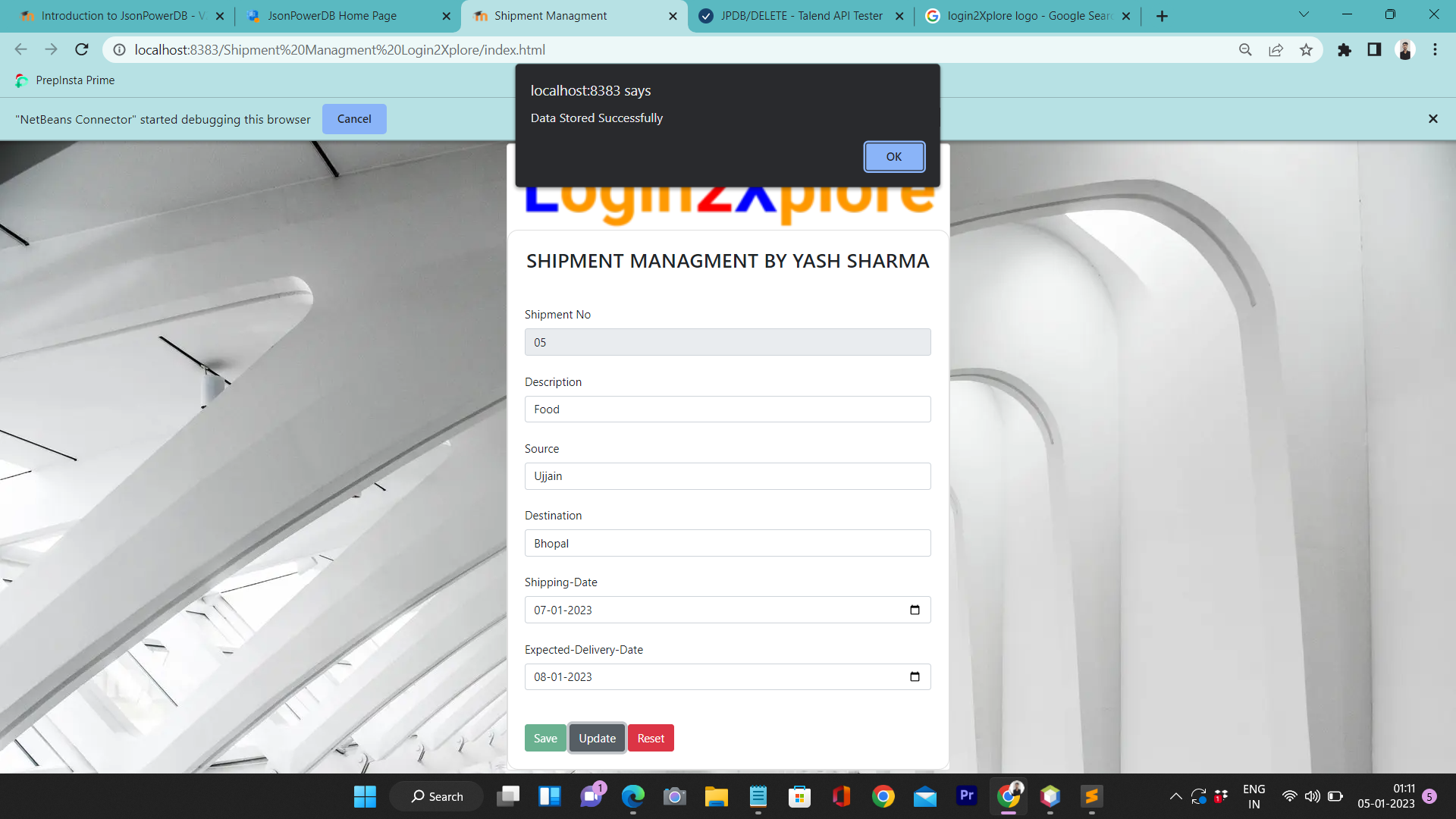 GitHub - YashSharma1101/YashSharma1101-Shipment-Managment-Login2Xplore